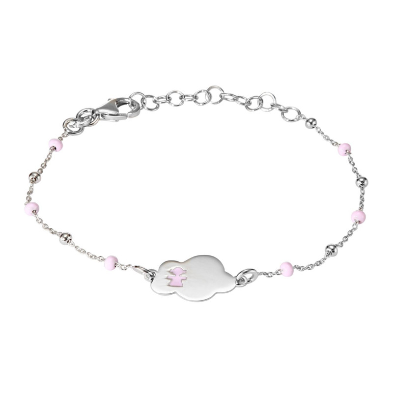 Bracelet Enfant Argent Rhodié Nuage Ref. 55606