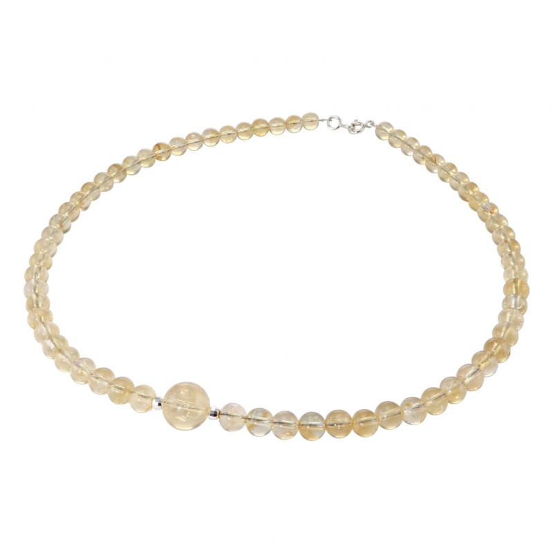 Collier Citrine 6-10mm et Argent Ref. 54079