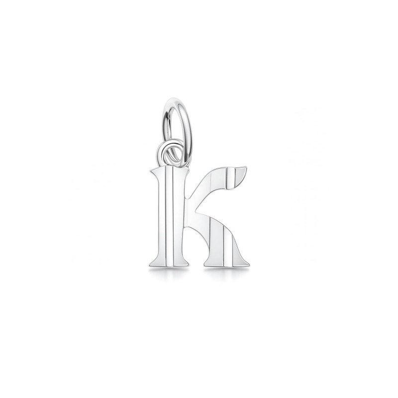 Pendentif Argent Lettre K - Initiale K Ref. 37357
