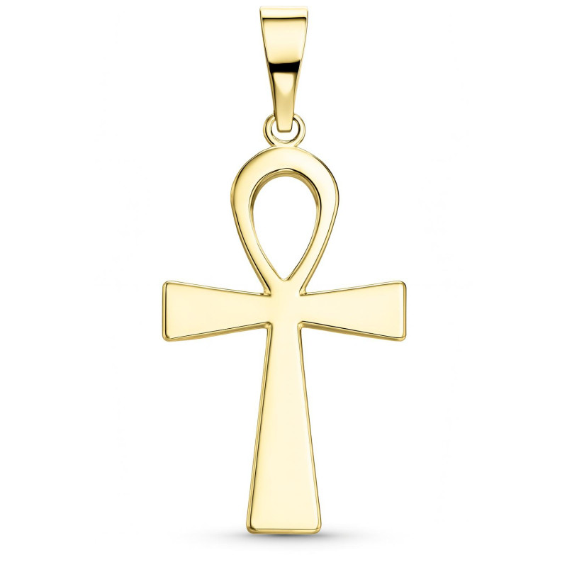 Pendentif Croix Egyptienne Or Jaune 750 (Croix d'ankh ou Croix de Vie ...