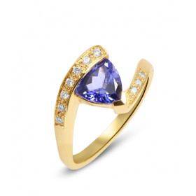 Bague Tanzanite, Bijoux en Or Blanc ou Or Jaune