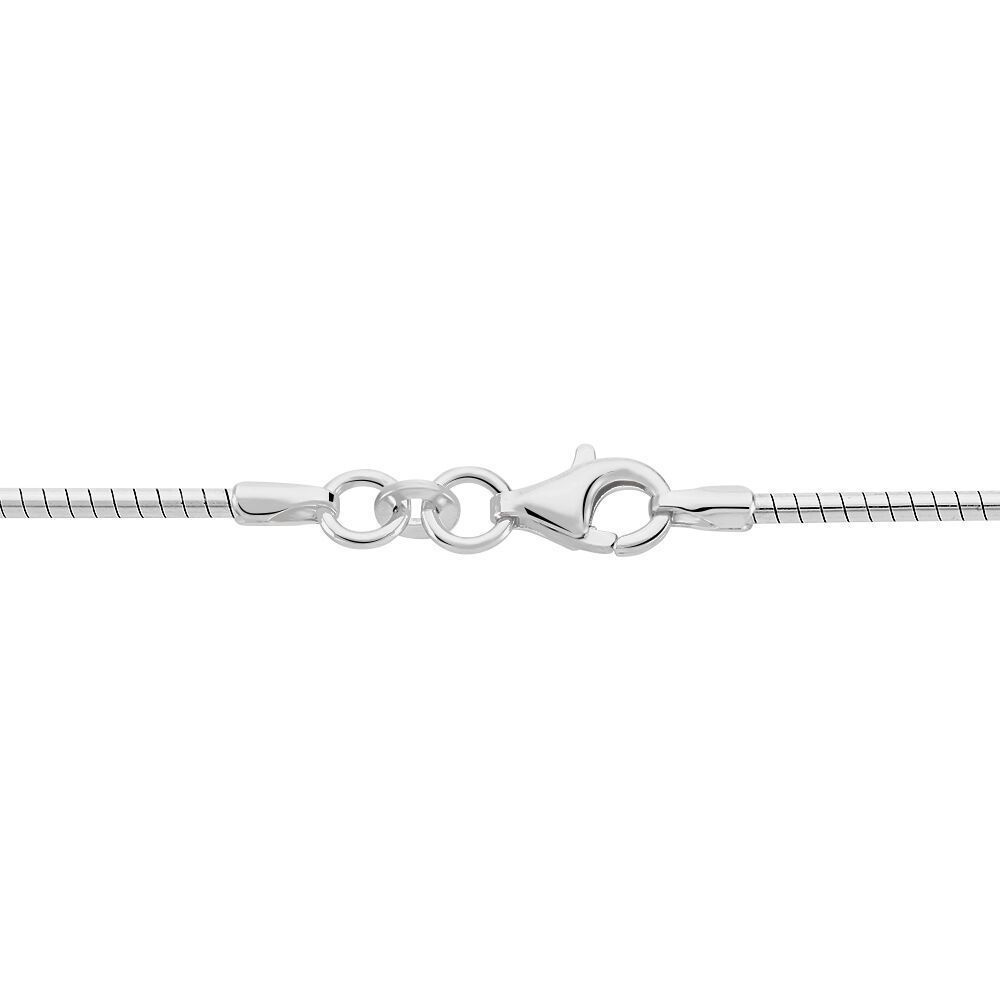 Collier Cable Argent 925 - Maille oméga 1.8mm - 45cm Ref. 26328