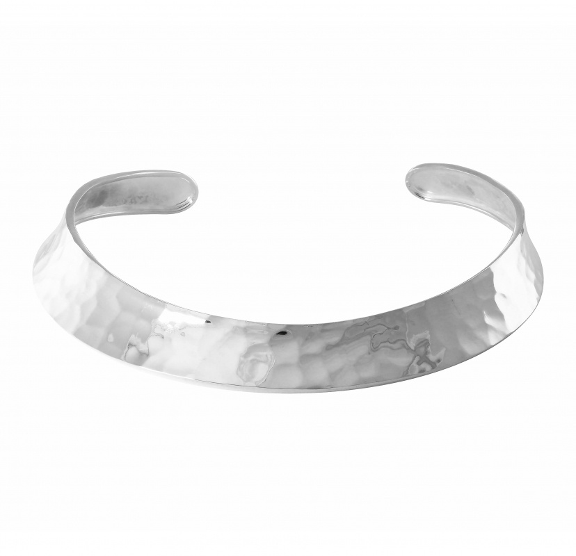Collier Torque en argent martelé 15mm Ref. 45596