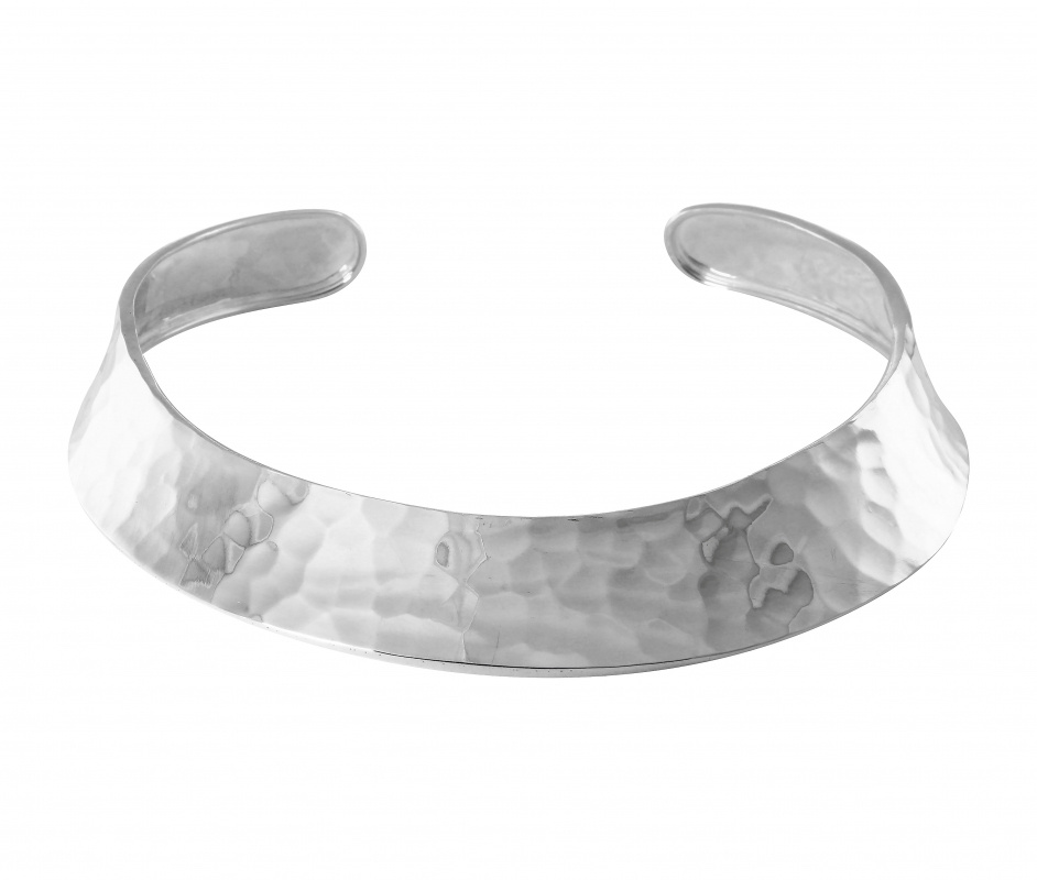 Collier Torque en argent martelé 20mm Ref. 45597
