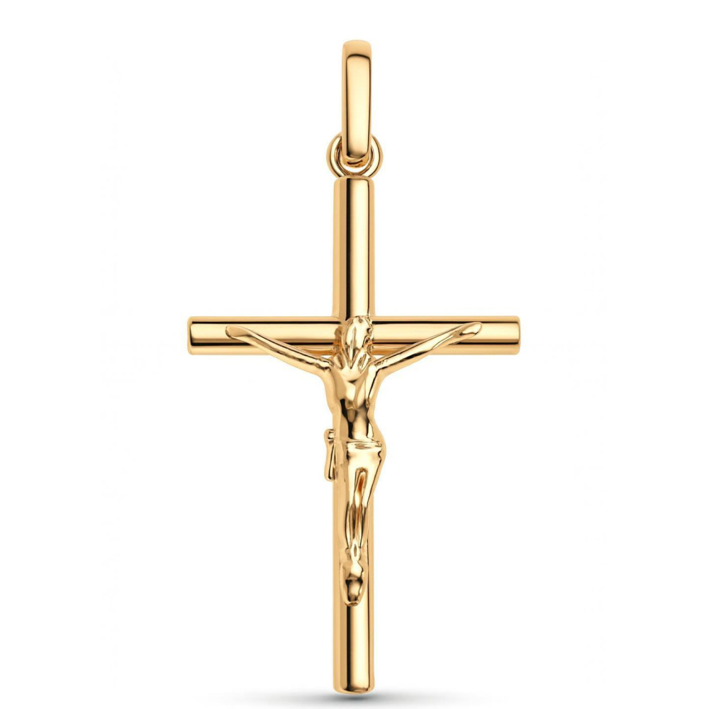 Pendentif Croix Or Jaune Christ 32x17mm Ref. 27758
